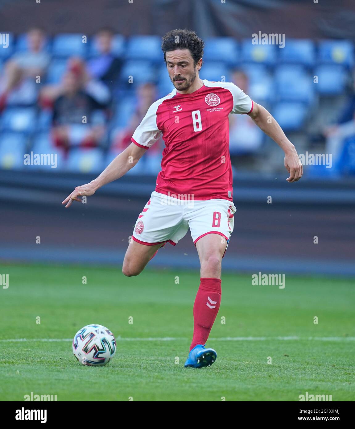June 6, 2021: Denmark’s Thomas Delaney during Denmark against Bosnia ...