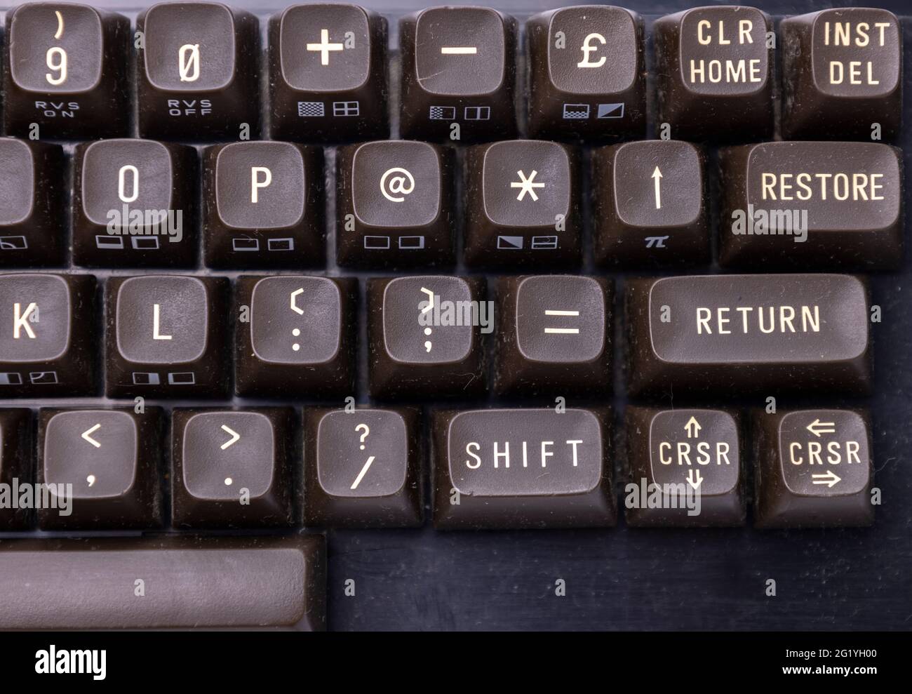 top view of vintage keyboard Stock Photo - Alamy