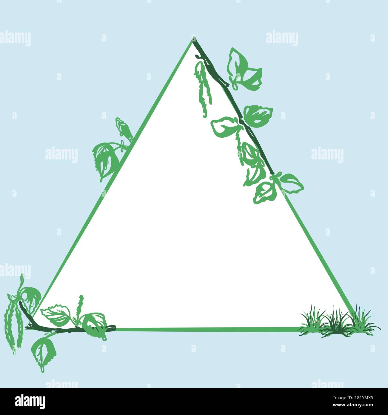 Triangular foliage Stock Vector Images - Alamy