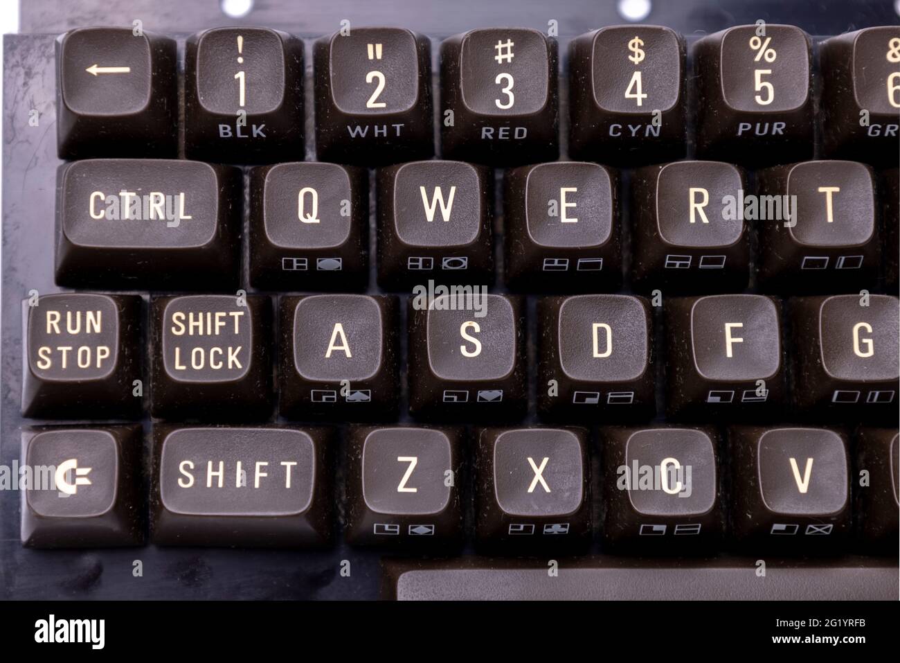 Old computer keyboard top view hi-res stock photography and images - Alamy