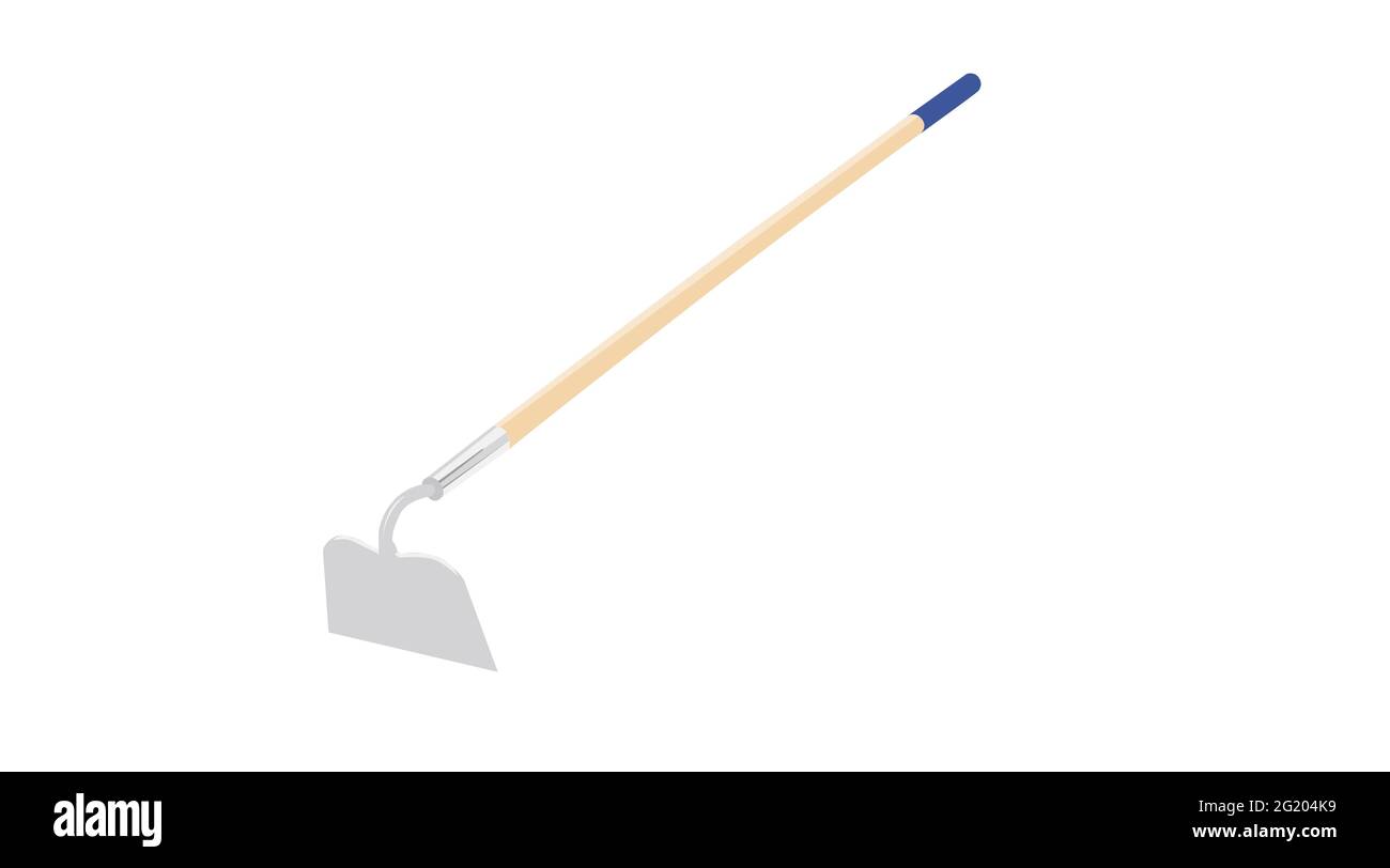 Vector Isolated Illustration of a Hoe on a White Background Stock ...