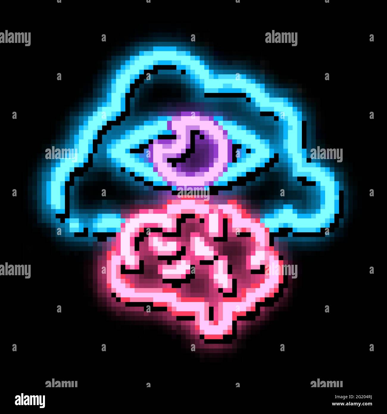 Self-Awareness neon glow icon illustration Stock Vector Image & Art - Alamy
