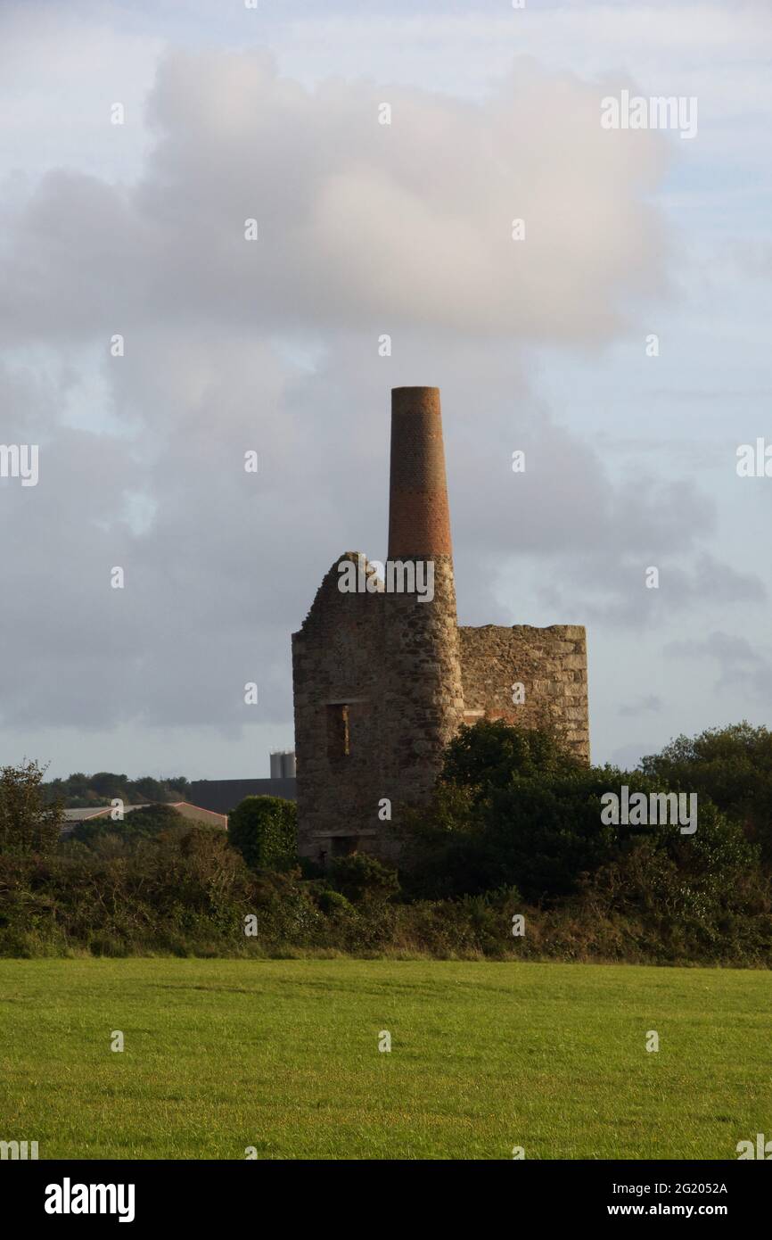 Wheal Peevor, Cornish Mine, Engine Pumping House by Lush Green Pasture ...
