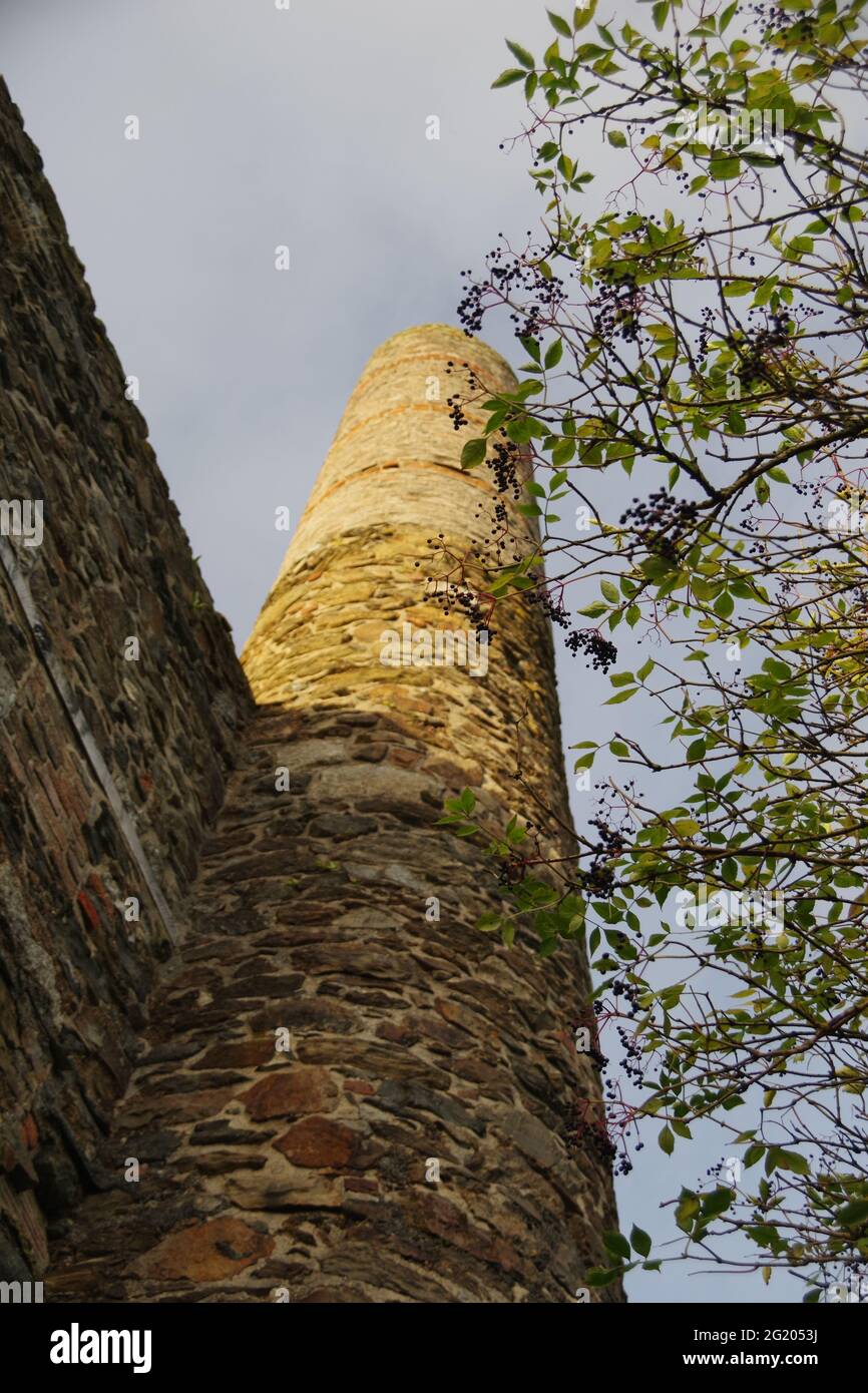 Wheal Peevor, Cornish Mine, Engine Pumping House. Industrial Heritage ...
