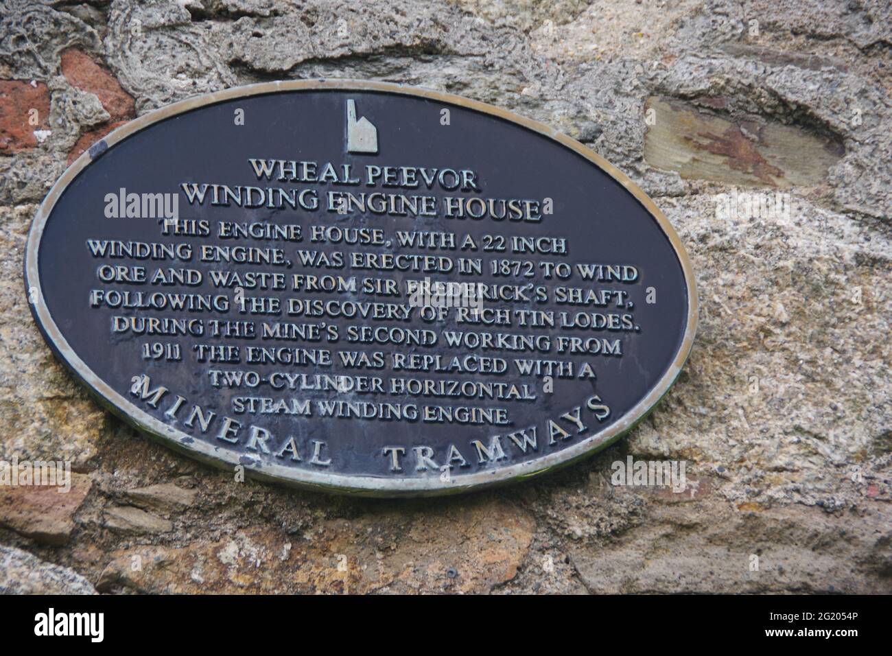 Wheal Peevor, Cornish Mine, Engine Pumping House. Industrial Heritage ...