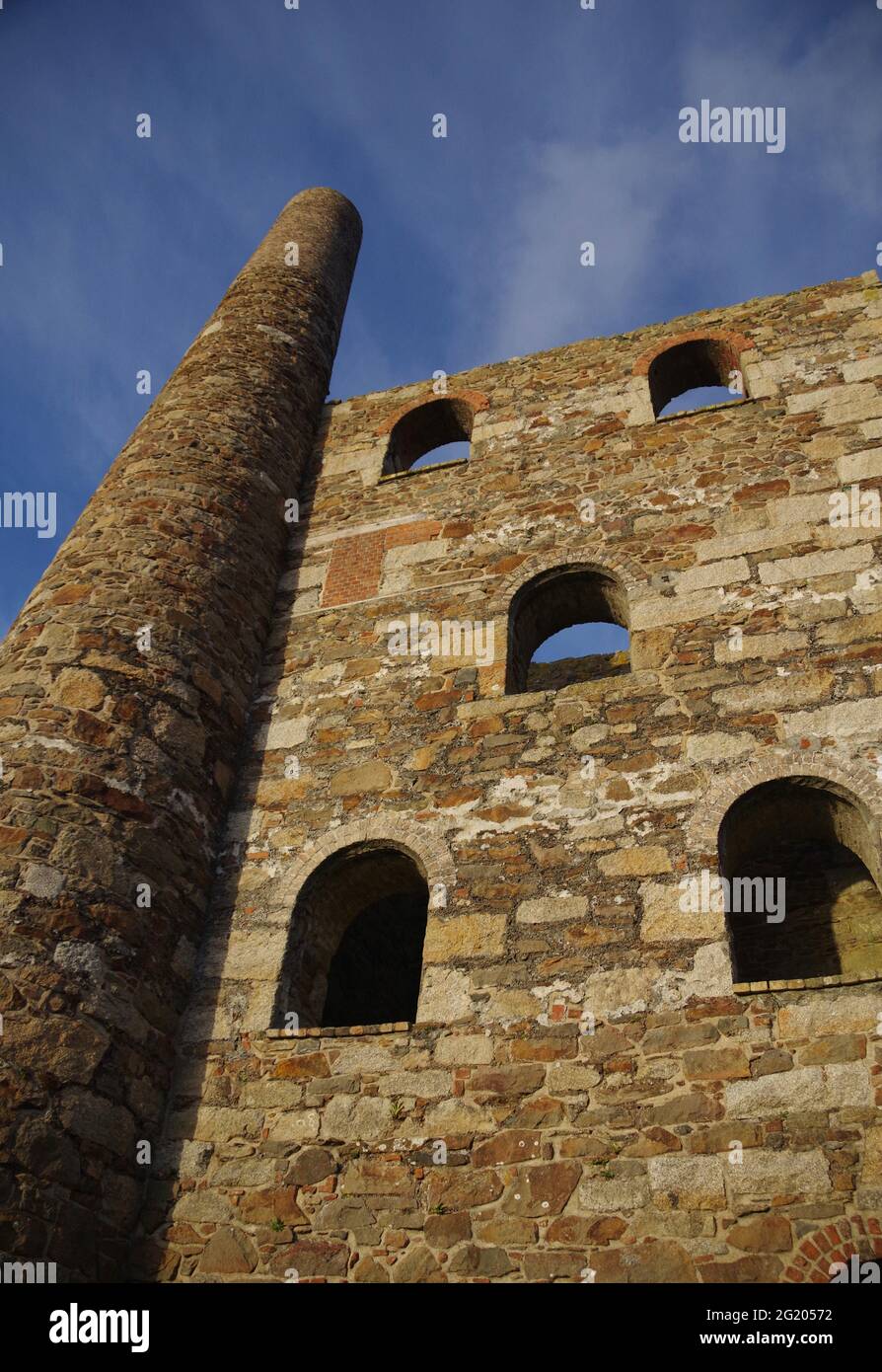 Wheal Peevor, Cornish Mine, Engine Pumping House. Industrial Heritage ...