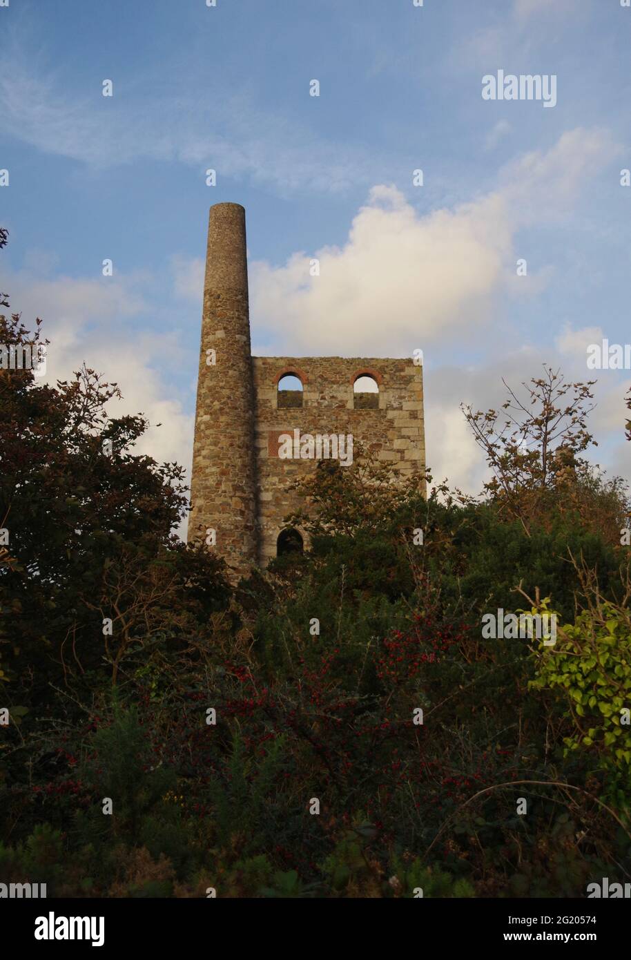 Wheal Peevor, Cornish Mine, Engine Pumping House. Industrial Heritage ...