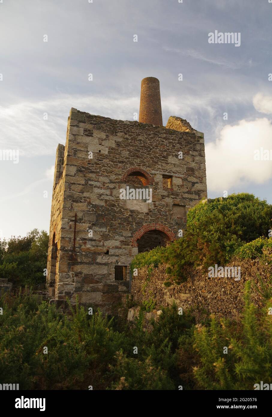 Wheal Peevor, Cornish Mine, Engine Pumping House. Industrial Heritage ...