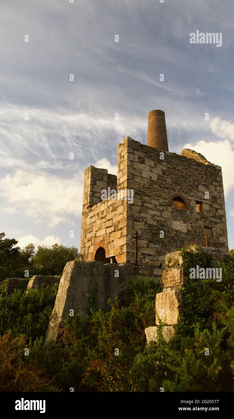 Wheal Peevor, Cornish Mine, Engine Pumping House. Industrial Heritage ...