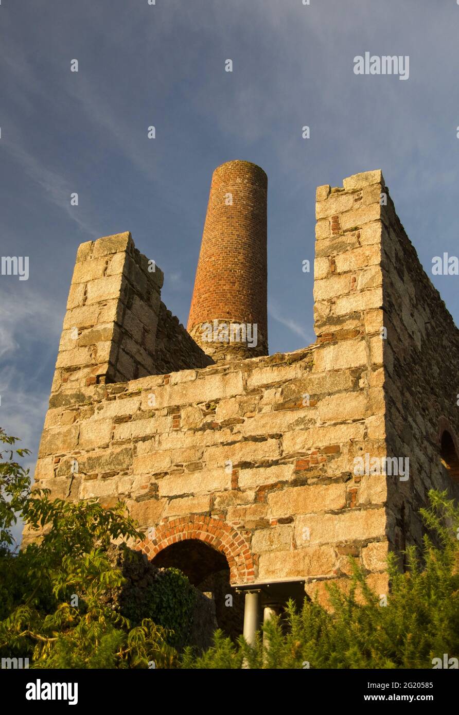 Wheal Peevor, Cornish Mine, Engine Pumping House. Industrial Heritage ...
