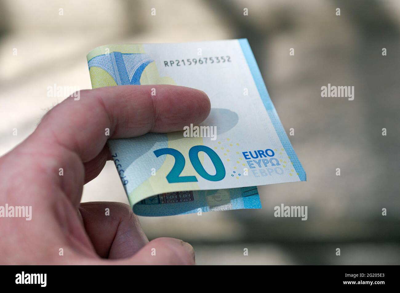 20 euro banknote hi-res stock photography and images - Alamy