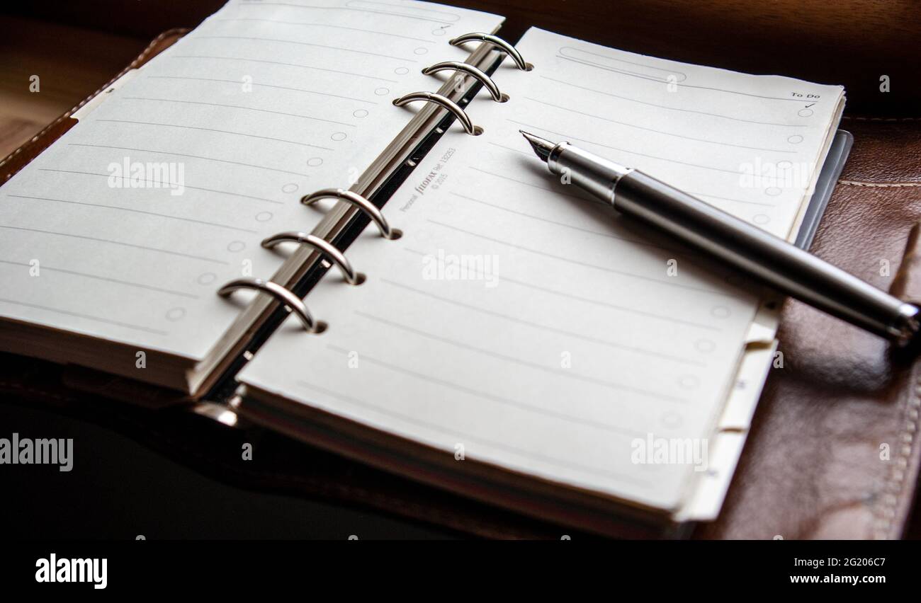 Filofax hi-res stock photography and images - Alamy