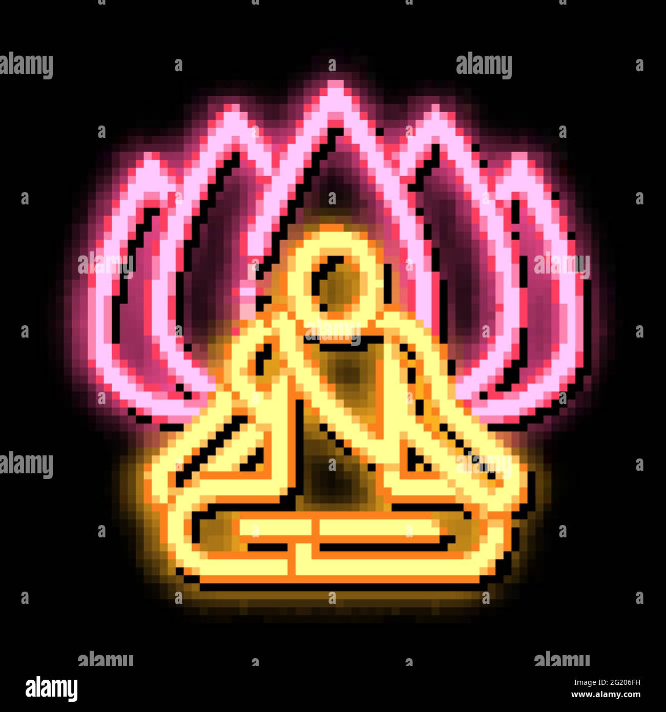 Concentration glowing neon sign hi-res stock photography and images - Alamy