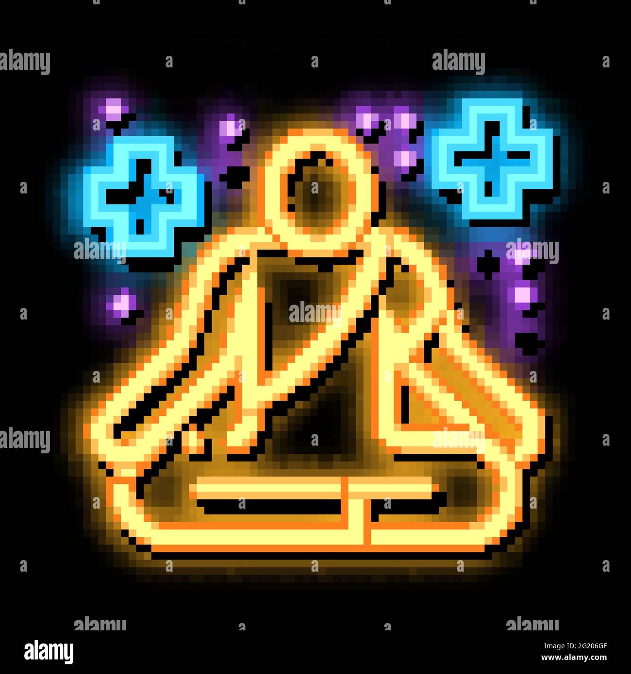 Concentration glowing neon sign hi-res stock photography and images - Alamy