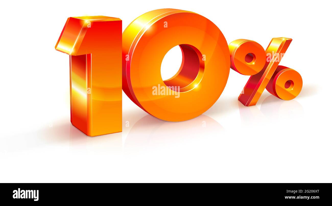 Ten percent vector vectors hi-res stock photography and images - Alamy