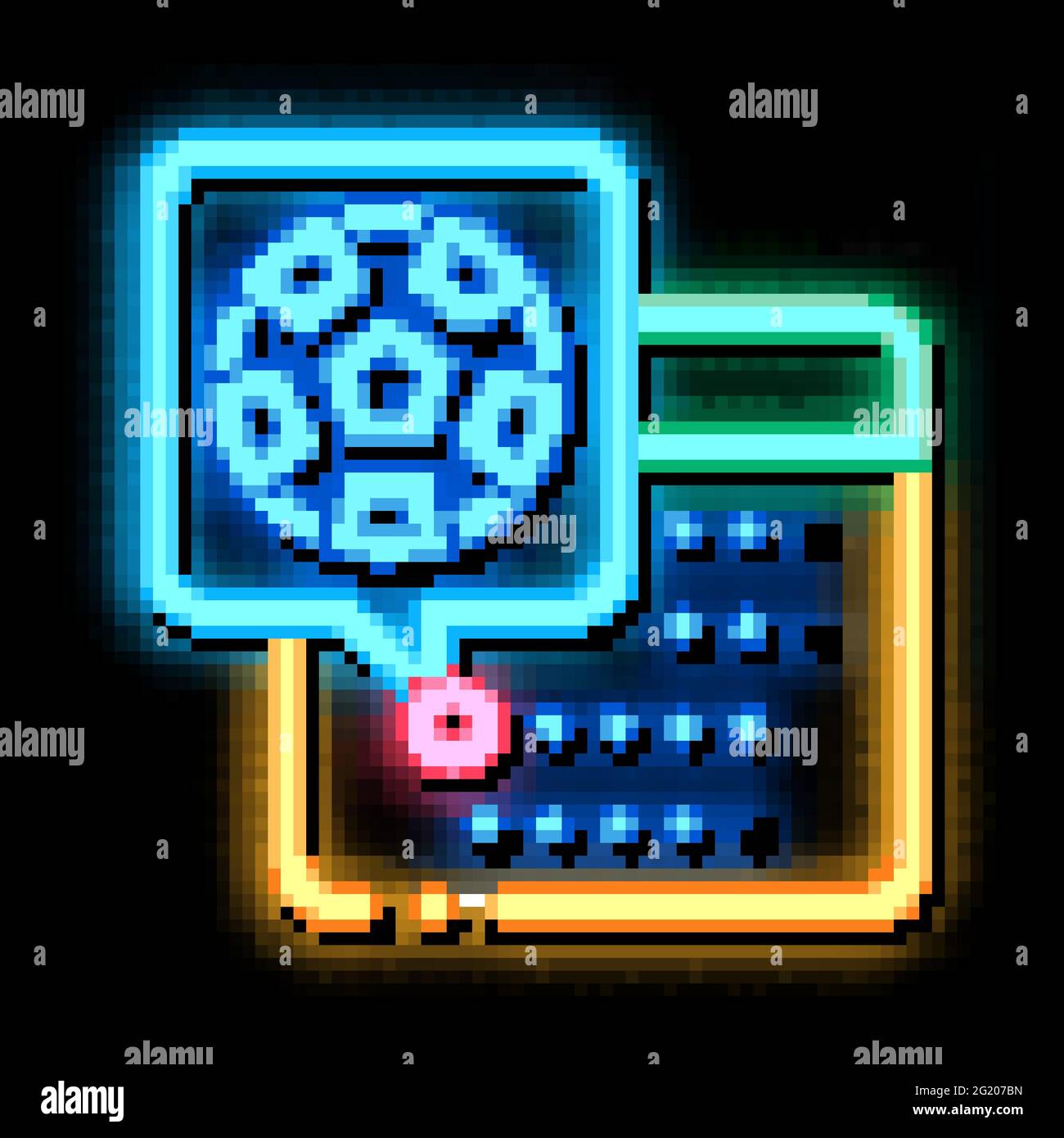 Football Match Date neon glow icon illustration Stock Vector Image ...