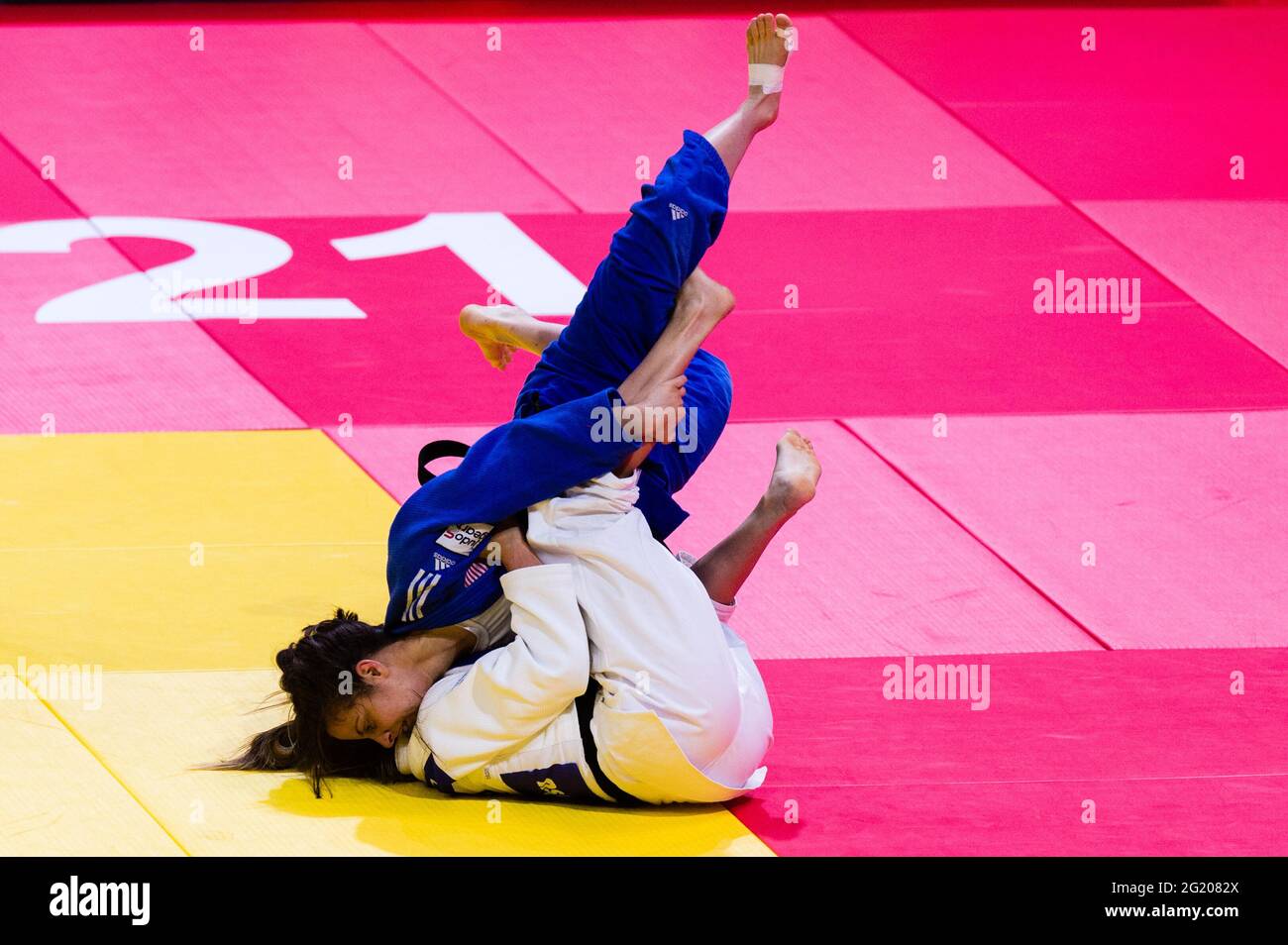 BUDAPEST, HUNGARY - JUNE 7: Anna Box Perez of the Spanish Judo ...