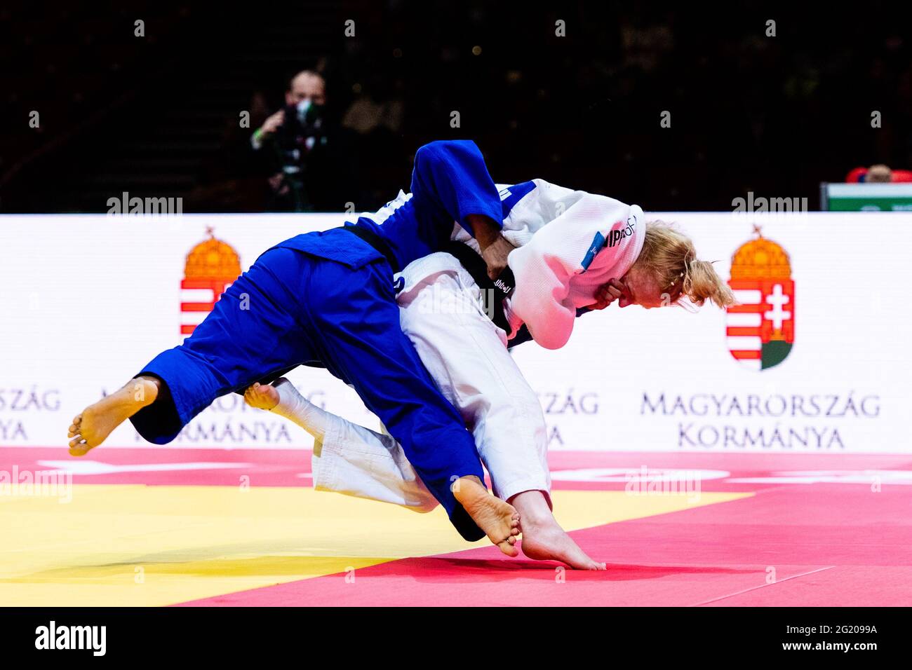 BUDAPEST, HUNGARY - JUNE 7: Kristine Jiminez of the Panama Judo ...