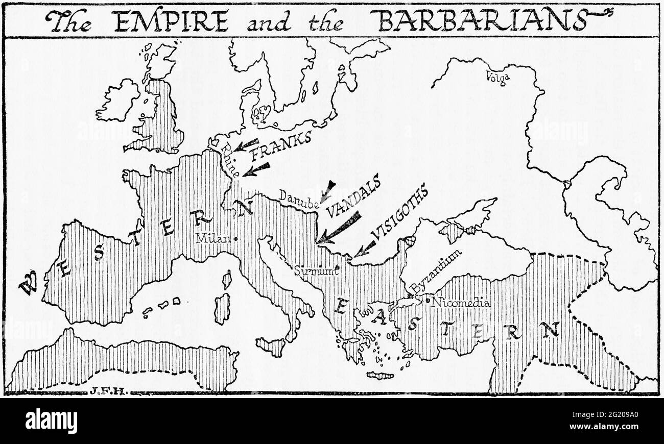 Historical map of the roman empire hi-res stock photography and images ...