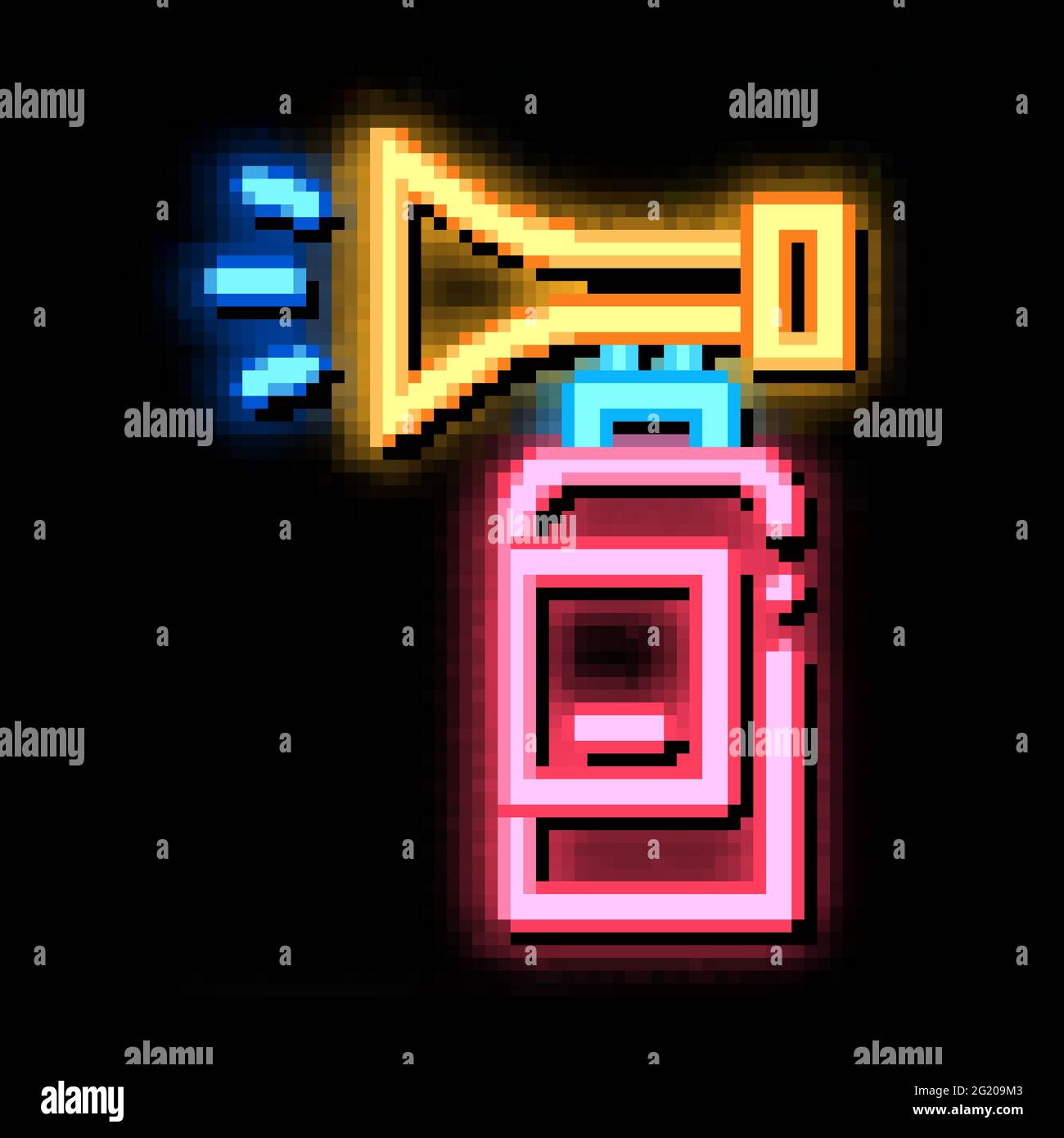 Fire Extinguisher neon glow icon illustration Stock Vector Image & Art ...