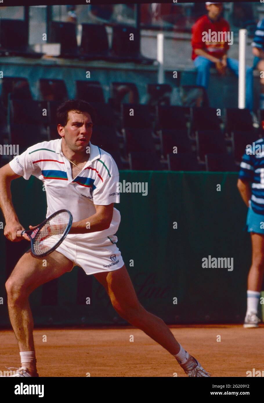 Italian tennis player Simone Colombo, 1980s Stock Photo - Alamy