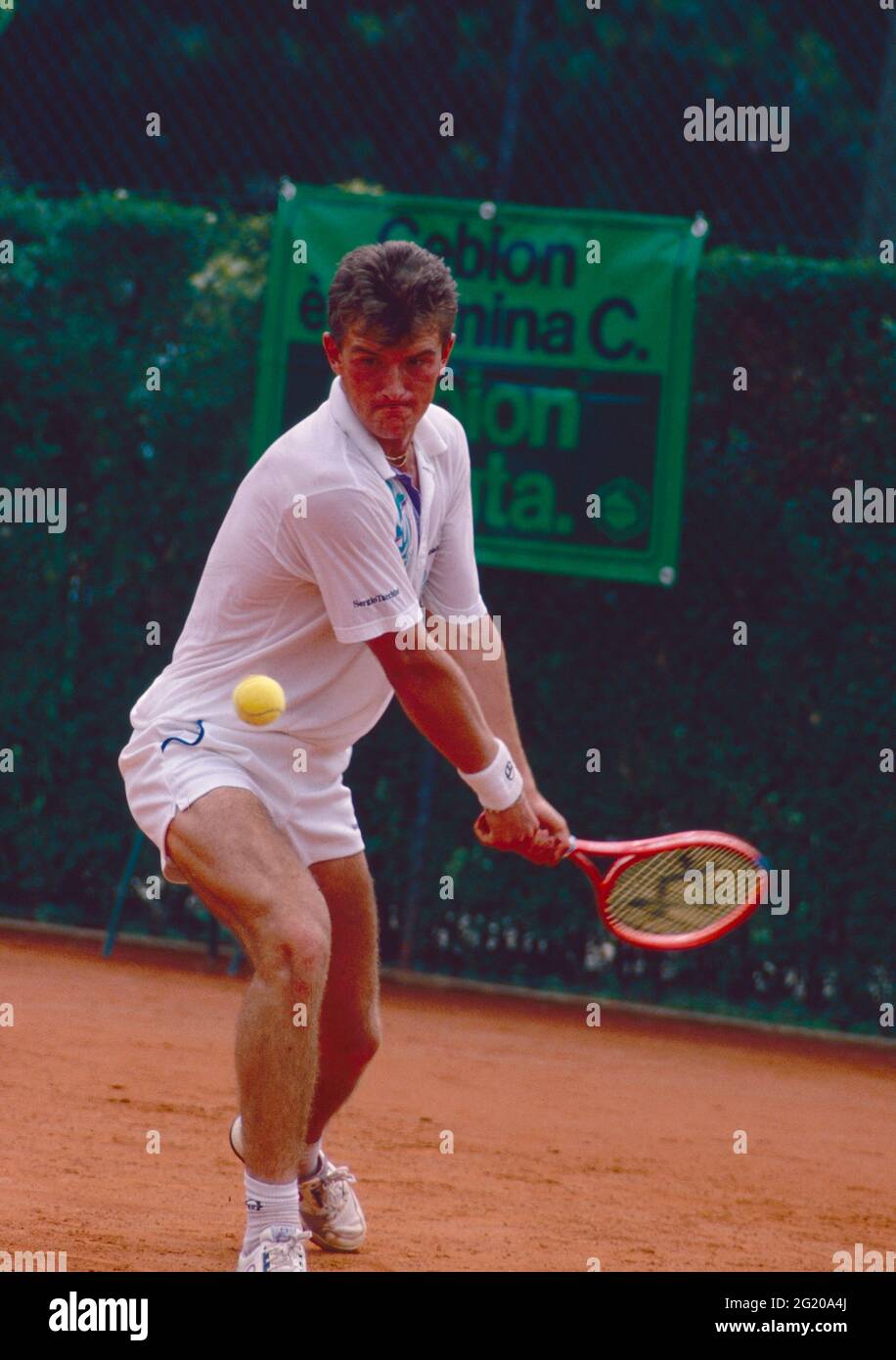 Czech tennis player Martin Damm, Baccara Bonfiglio, Italy 1990 Stock ...