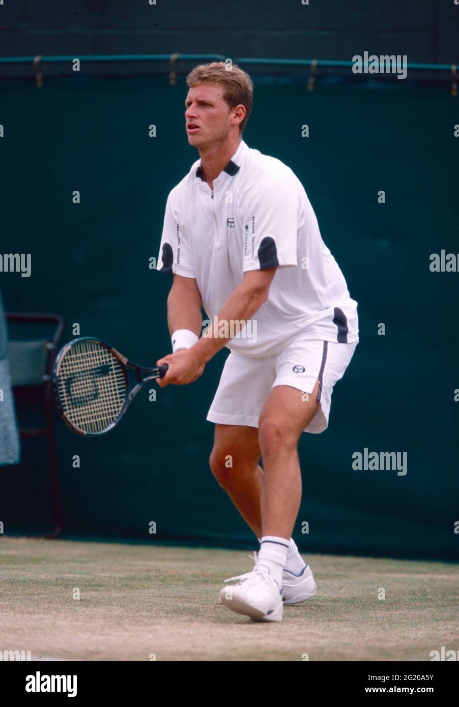 Argentinian tennis player David Nalbandian, Wimbledon, UK 2002 Stock ...