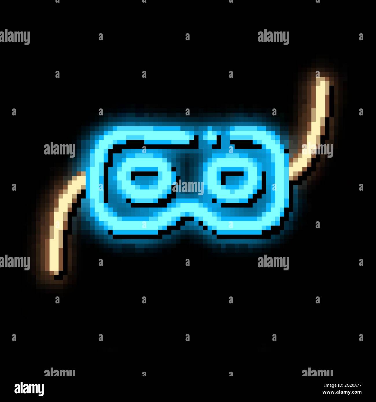 Mask neon glow icon illustration Stock Vector Image & Art - Alamy