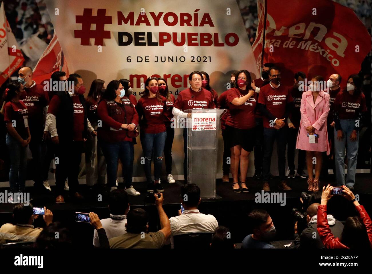 The president of the National Regeneration Movement party of Mexico ...