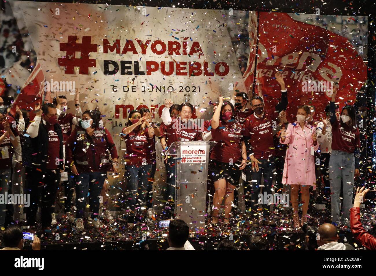 The president of the National Regeneration Movement party of Mexico ...