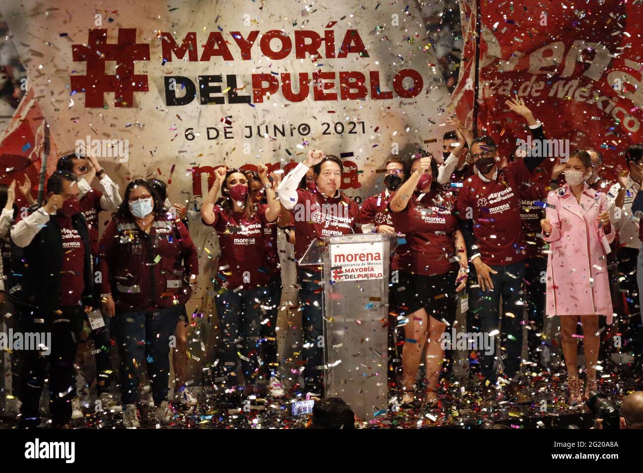 The president of the National Regeneration Movement party of Mexico ...