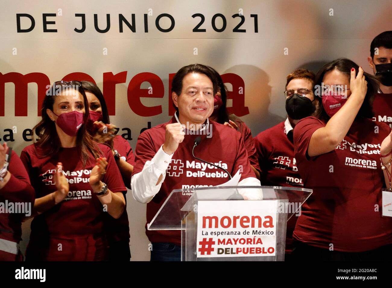 The president of the National Regeneration Movement party of Mexico ...