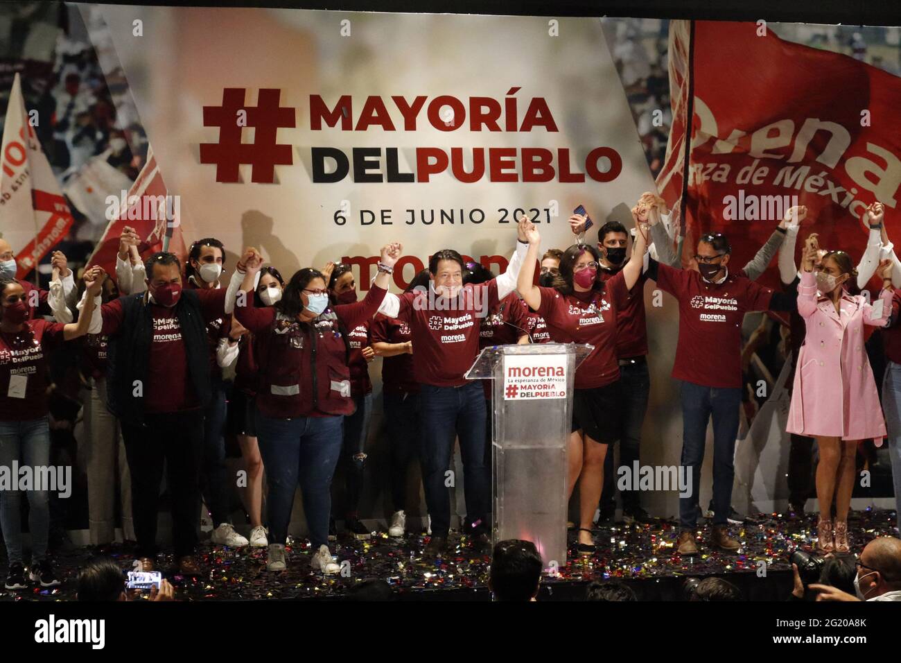 The president of the National Regeneration Movement party of Mexico ...