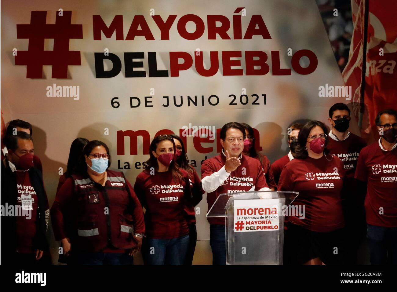 The president of the National Regeneration Movement party of Mexico ...