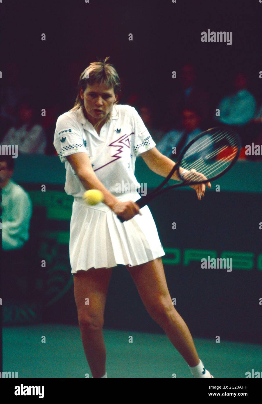 German tennis player Eva Pfaff, Porsche Prix, Stuttgard Germany 1988 ...