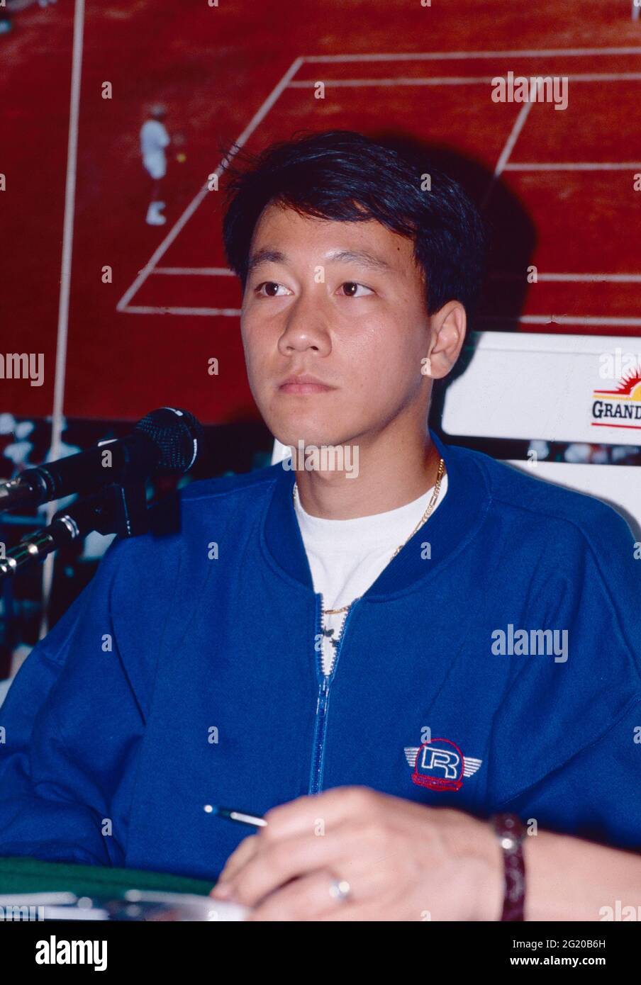 American tennis player Michael Chang, Italian Open 1992 Stock Photo - Alamy