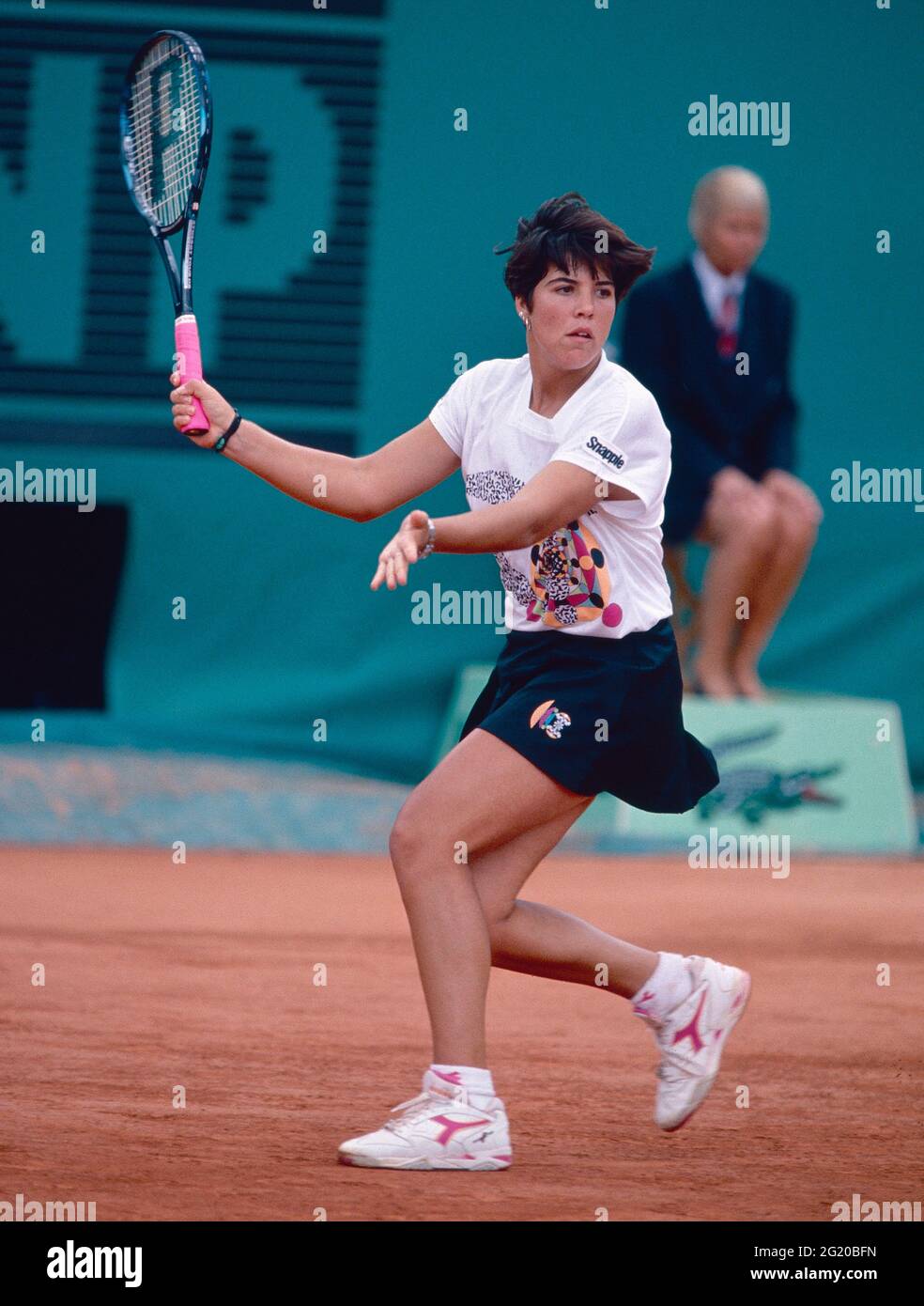 American tennis player Jennifer Capriati, Roland Garros, France 1993 ...