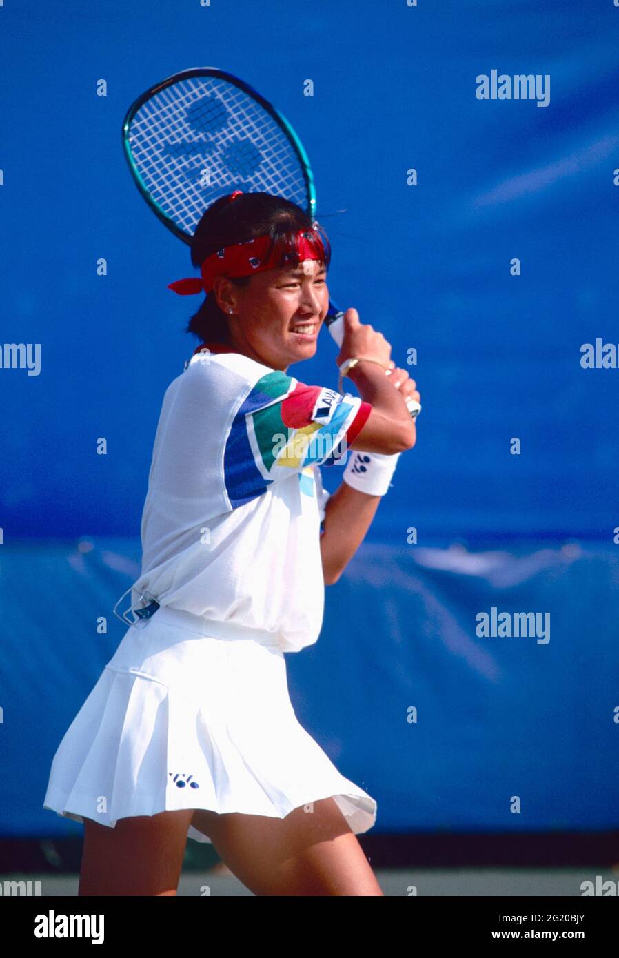 Japanese tennis player Kimiko Date, US Open 1993 Stock Photo - Alamy