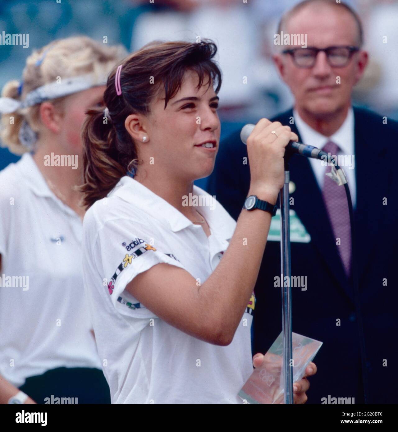 American tennis player Jennifer Capriati, US Open 1991 Stock Photo - Alamy