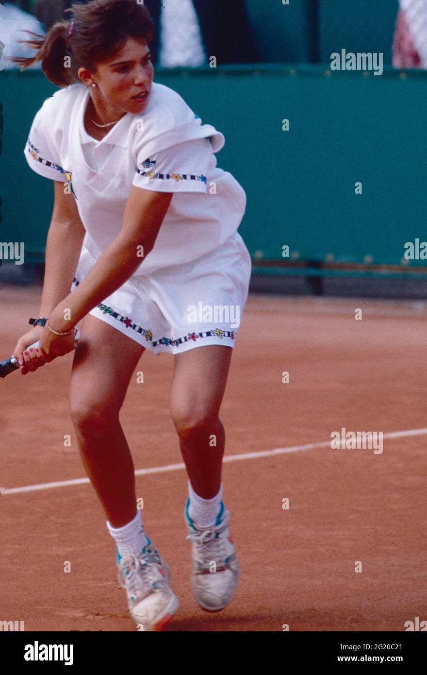 American tennis player Jennifer Capriati, Roland Garros, France 1989 ...