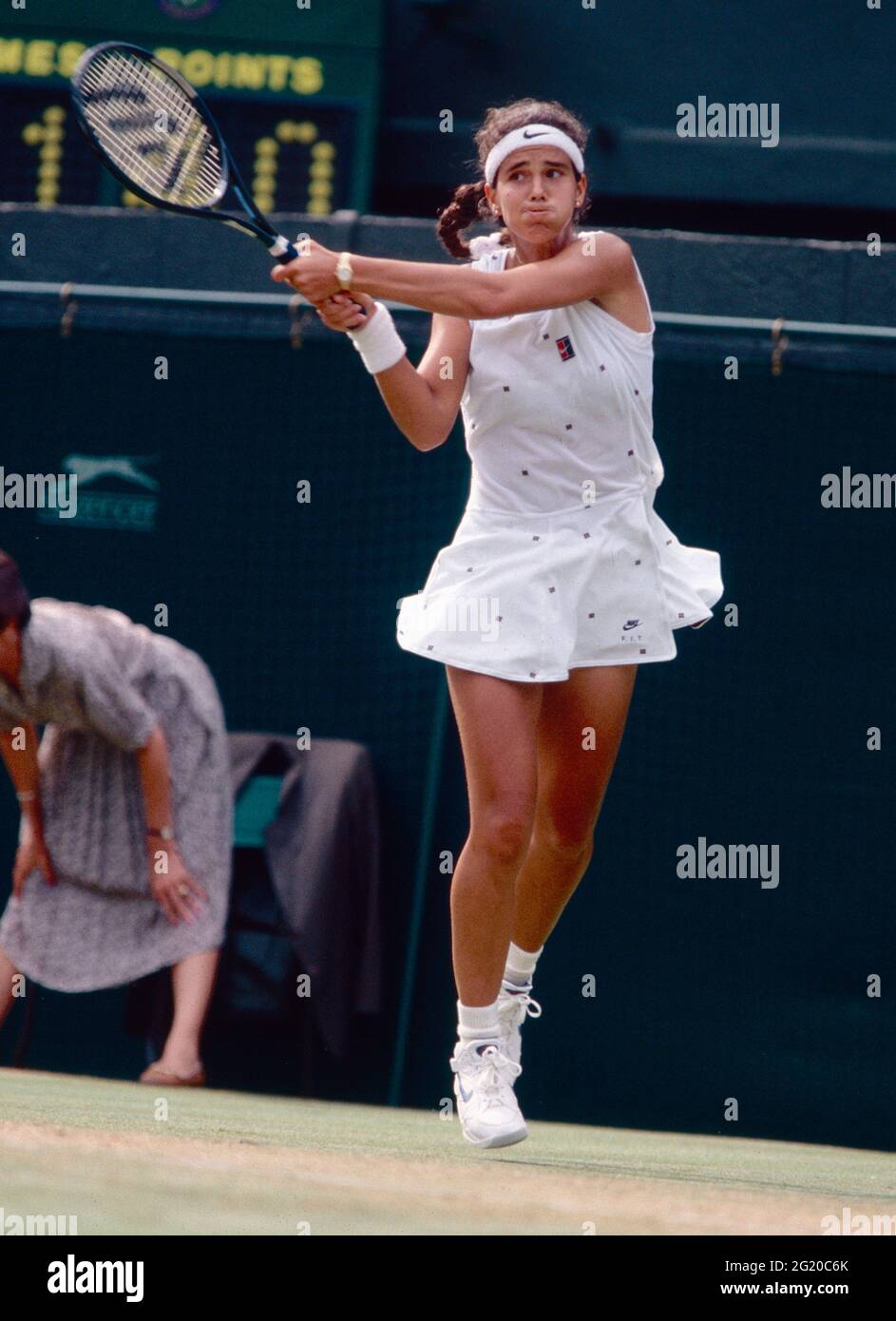 American tennis player Mary Joe Fernandez, Wimbledon, UK 1995 Stock ...
