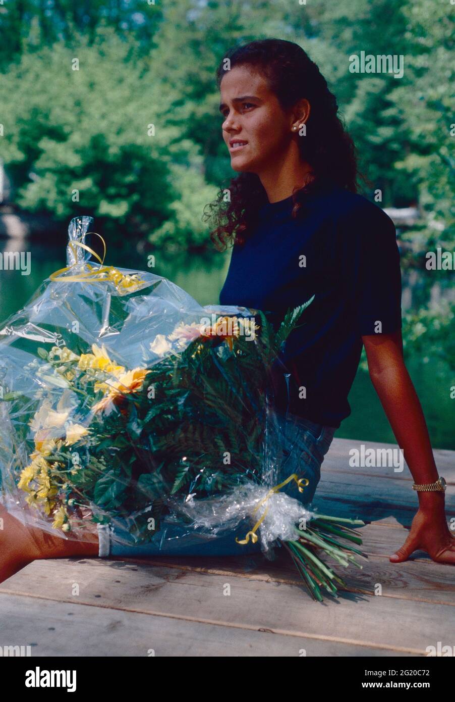 American tennis player Mary Joe Fernandez, Lufthansa Cup, Berlin 1992 ...