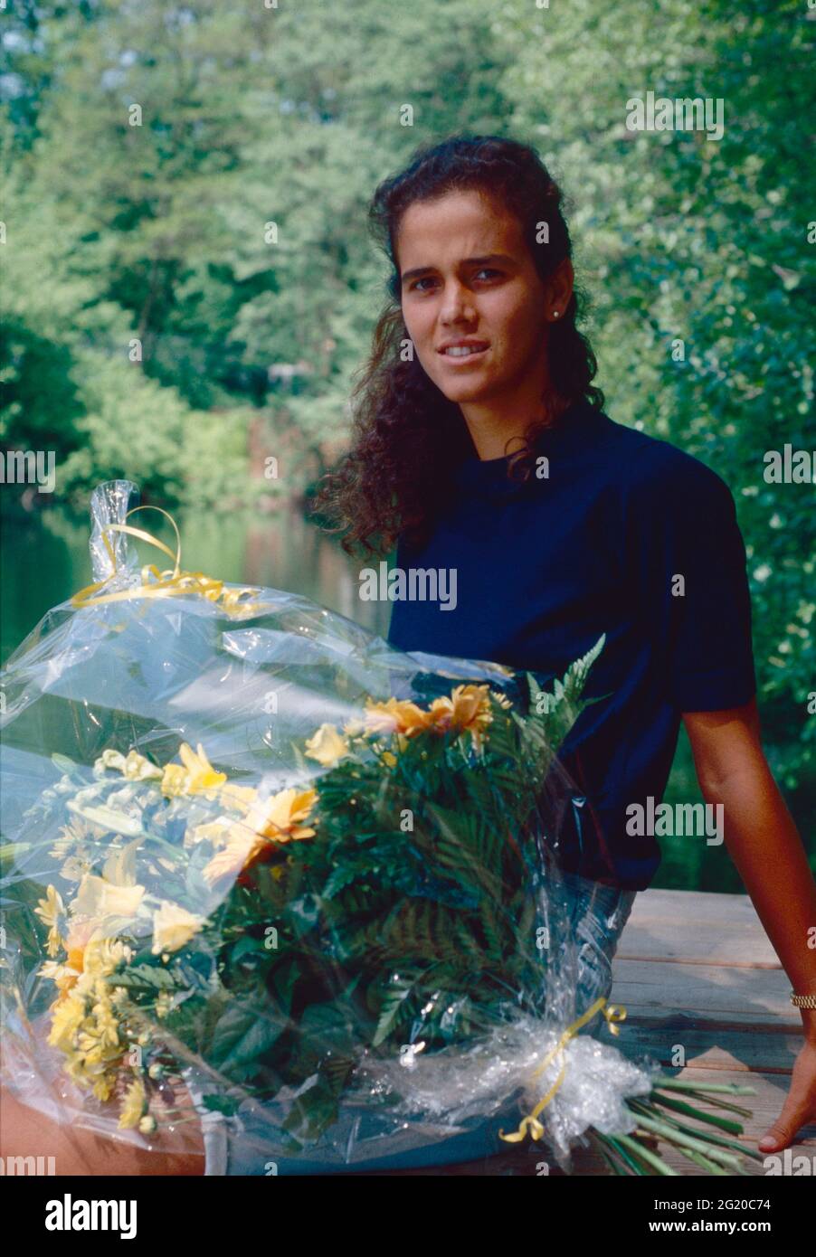 American tennis player Mary Joe Fernandez, Lufthansa Cup, Berlin 1992 ...