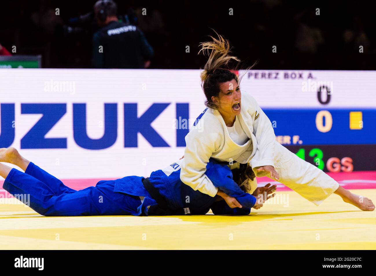 BUDAPEST, HUNGARY - JUNE 7: Anna Box Perez of the Spanish Judo ...