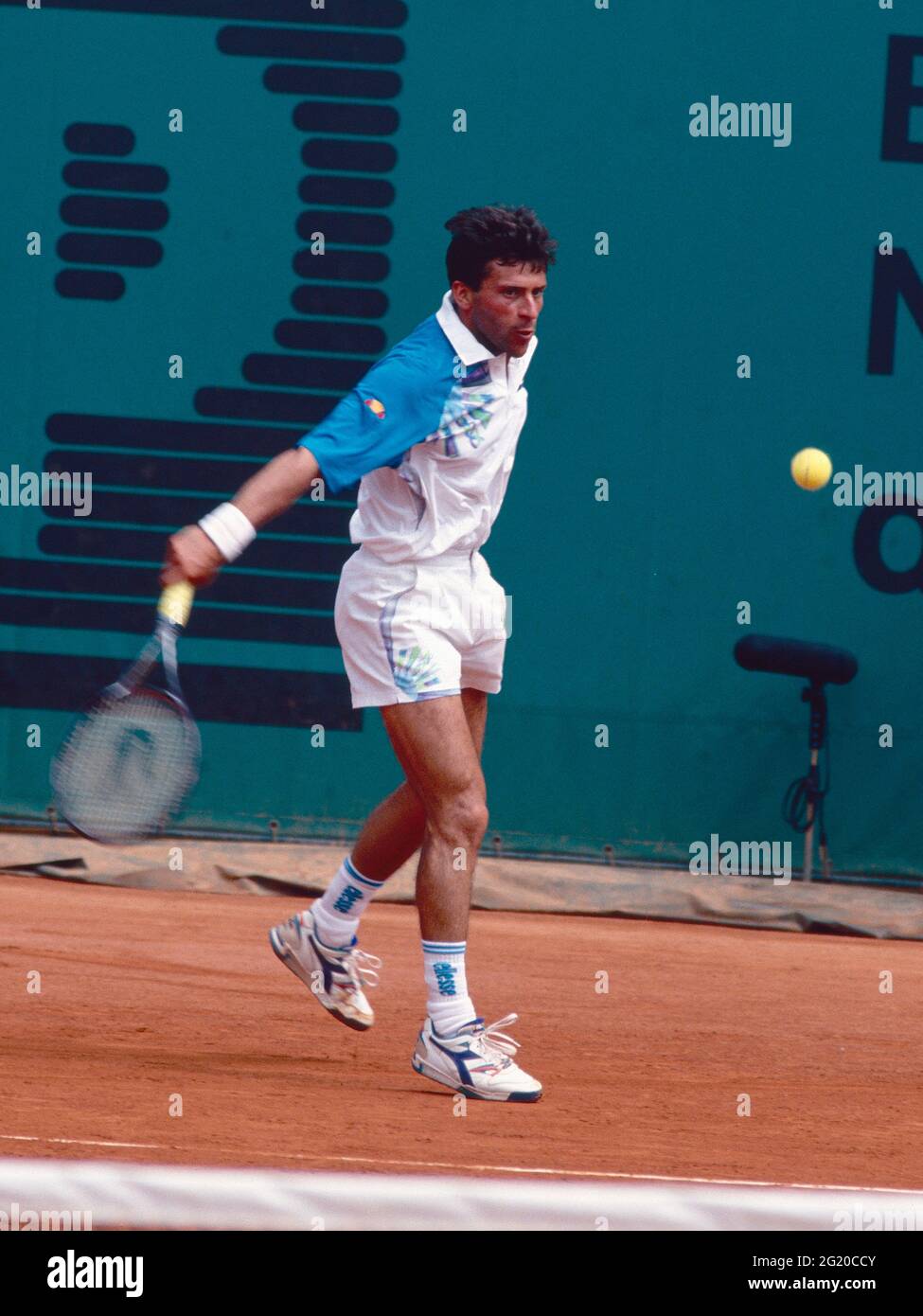 Italian tennis player Massimo Cierro, Roland Garros, France 1992 Stock ...