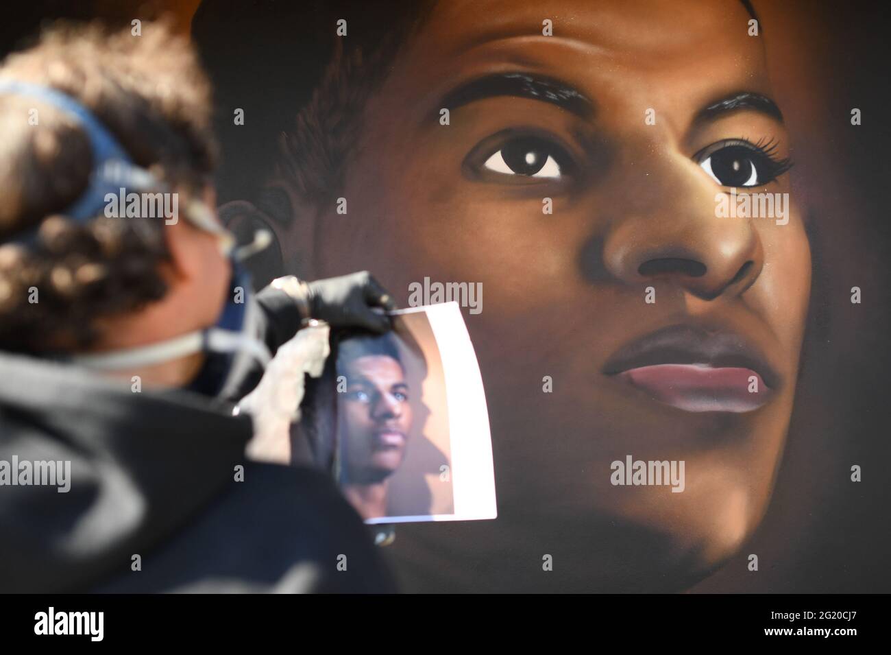 Marcus rashford mural london hi-res stock photography and images - Alamy