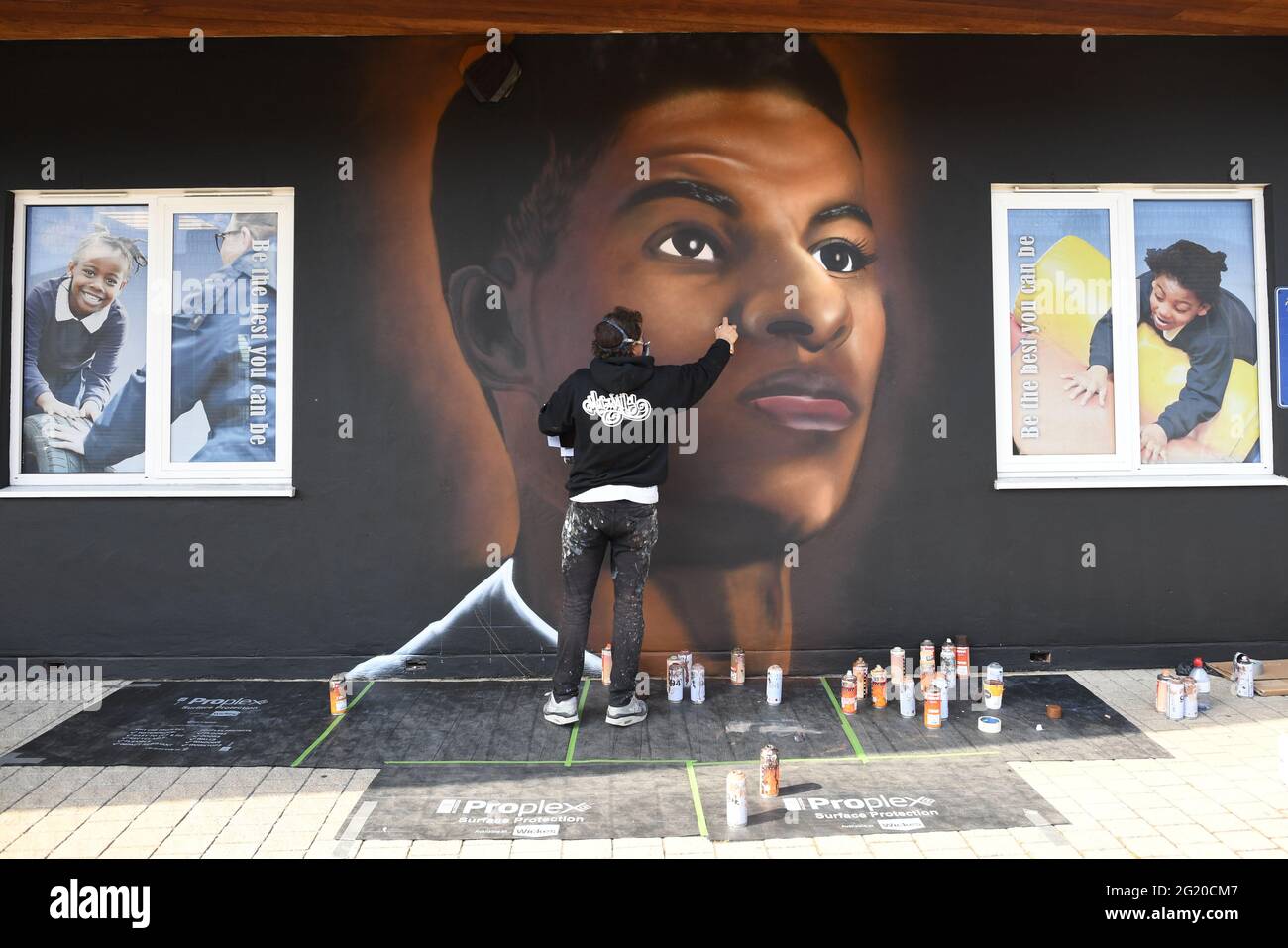 Marcus rashford mural london hi-res stock photography and images - Alamy