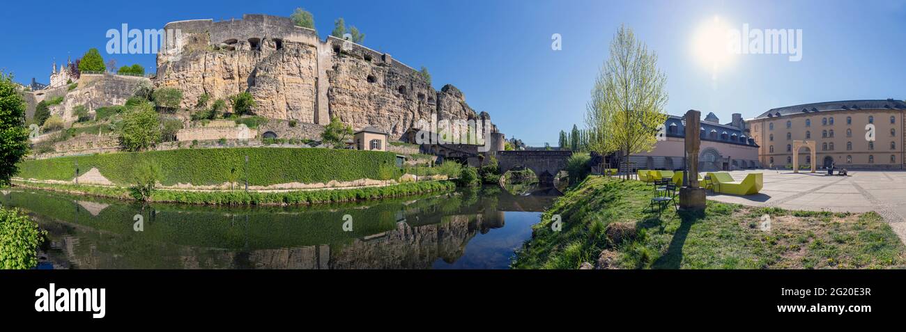 Europe, Luxembourg, Luxembourg City, The ancient Stierchen Bridge ...