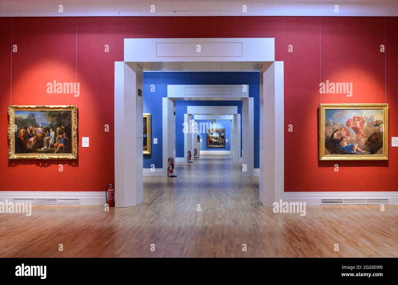 Interior View of Galleries inside the Ireland National Gallery Stock ...