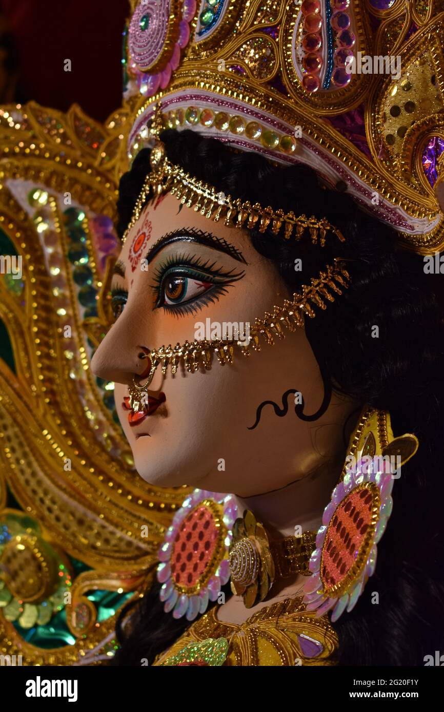 Bengali Goddess Durga Stock Photo - Alamy